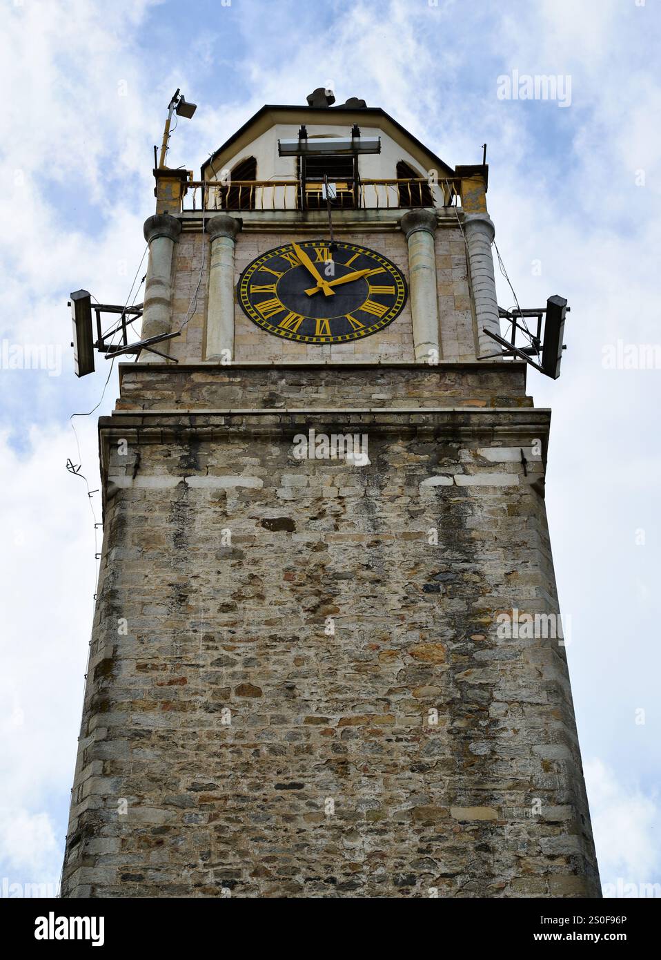 A view from the Historical Clock Tower in Bitola, Macedonia Stock Photo ...