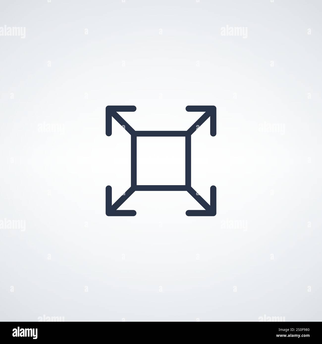 Expand arrows Icon for User Interface and Zoom Functions Ideal for ...