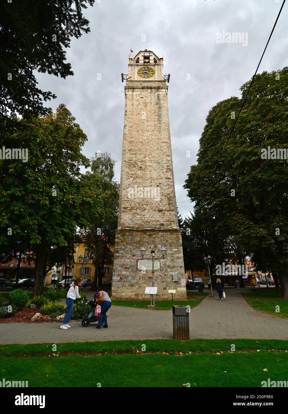 A view from the Historical Clock Tower in Bitola, Macedonia Stock Photo ...