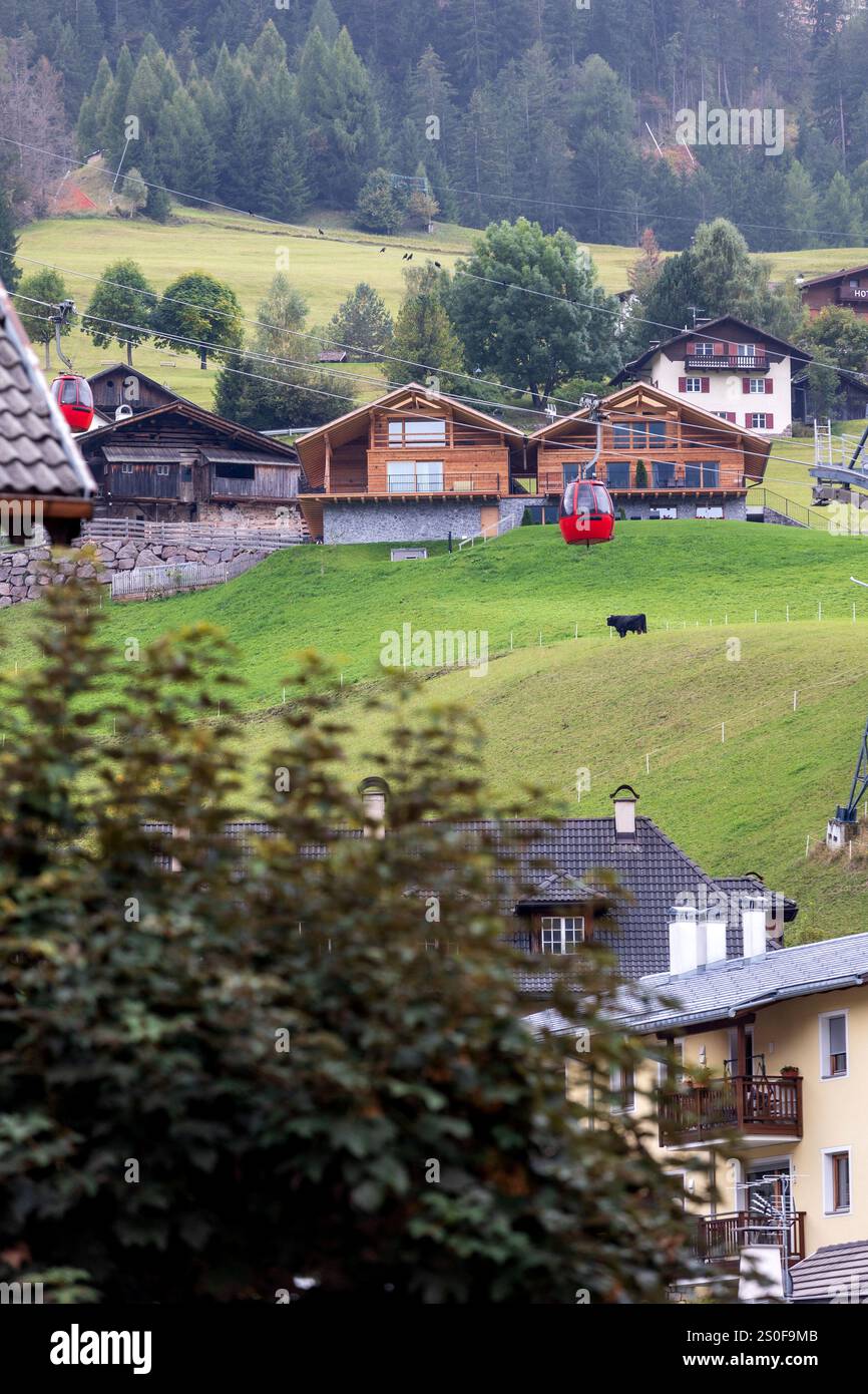 Ortisei, Italy summer view in alpine village in Dolomites with Mont ...