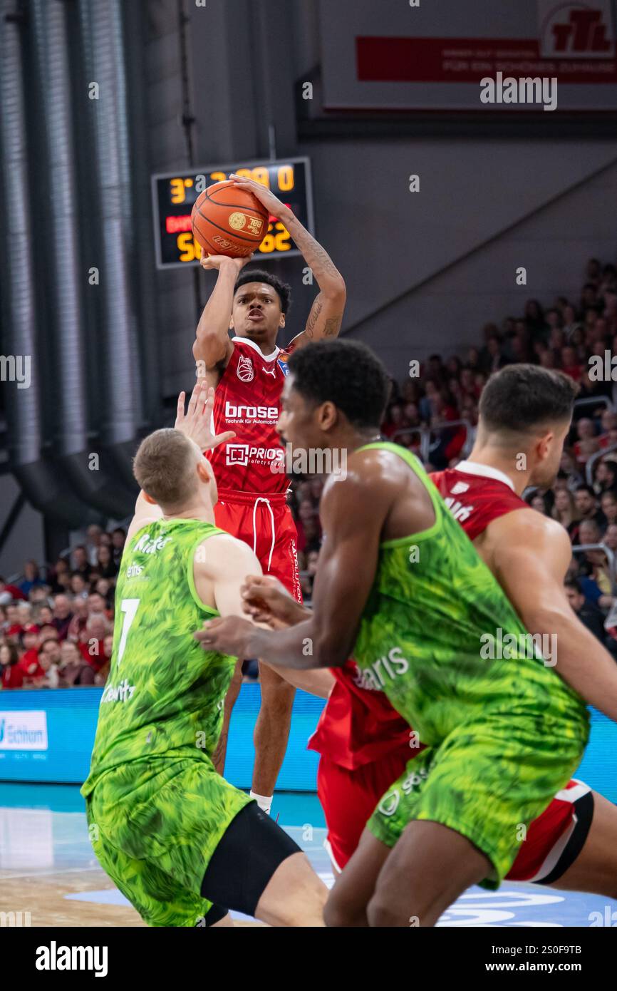 Bamberg, Germany. 27th Dec, 2024. Basketball, Bundesliga, Main Round ...