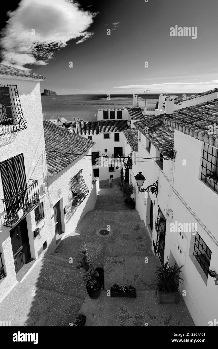 Spanish resorts hotels Black and White Stock Photos & Images - Alamy