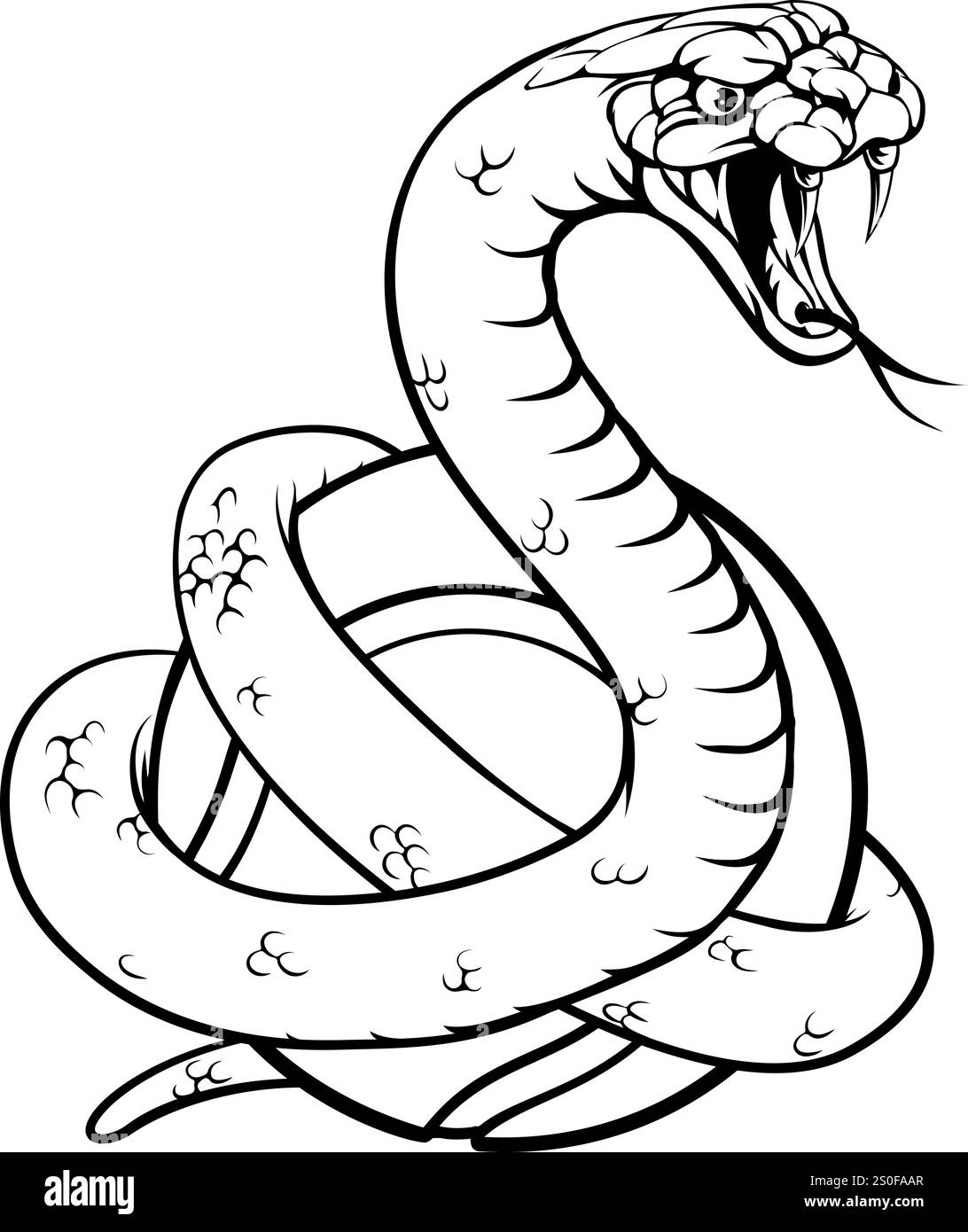A snake with a tennis ball sports team animal cartoon mascot Stock ...