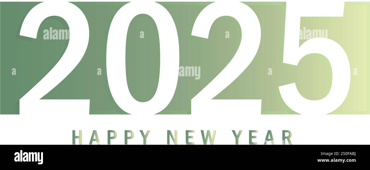 Happy New Year 2025 Gradient Vector Stock Vector Image & Art - Alamy