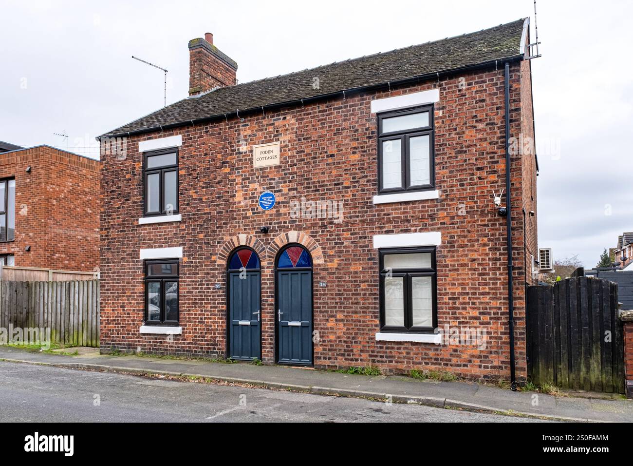 Foden Cottages, former home of Edwin Foden in Elworth, Sandbach ...
