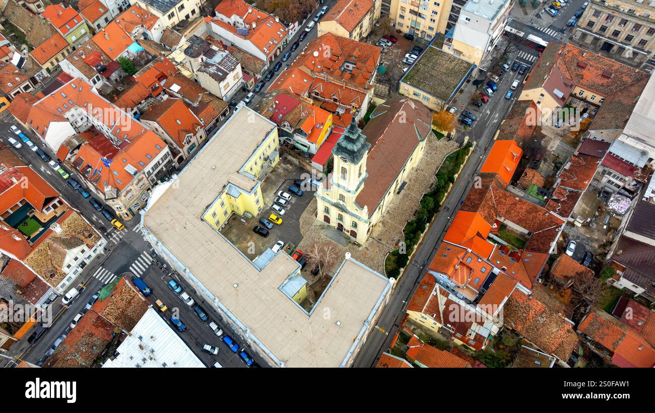 Explore Belgrade's skyline: A panoramic view of the cityscape along the ...