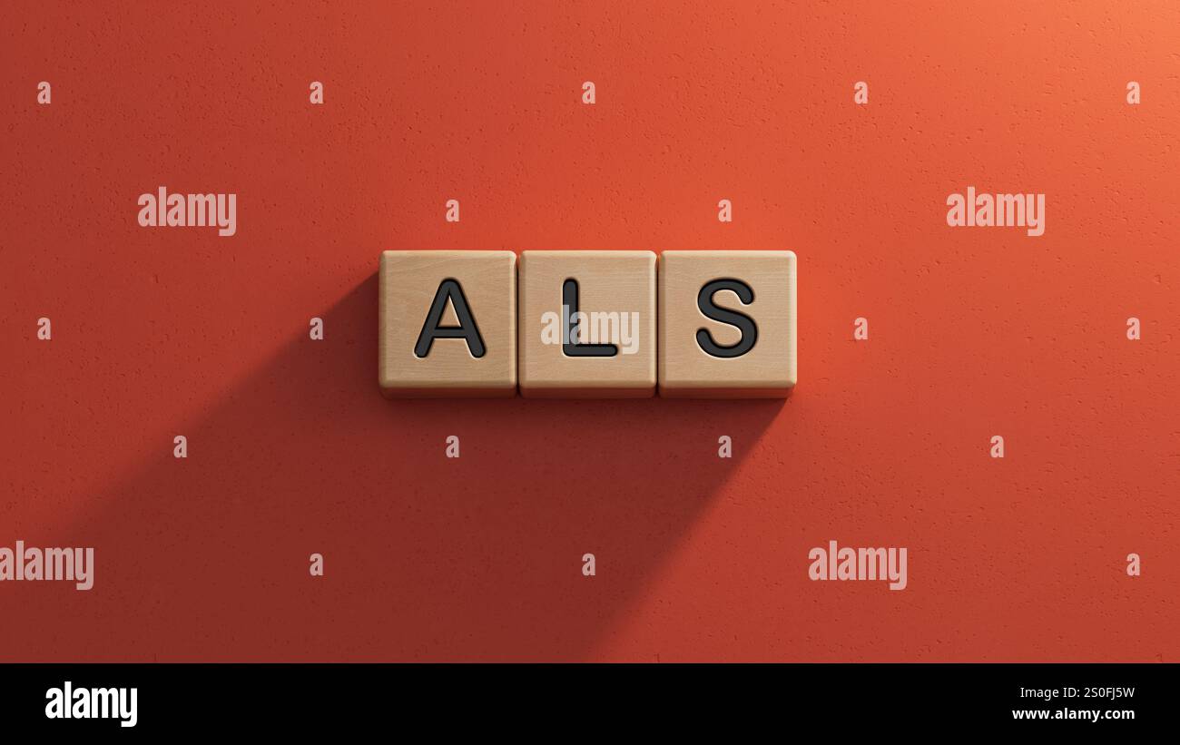 the acronym als for Amyotrophic Lateral Sclerosis concept represented ...