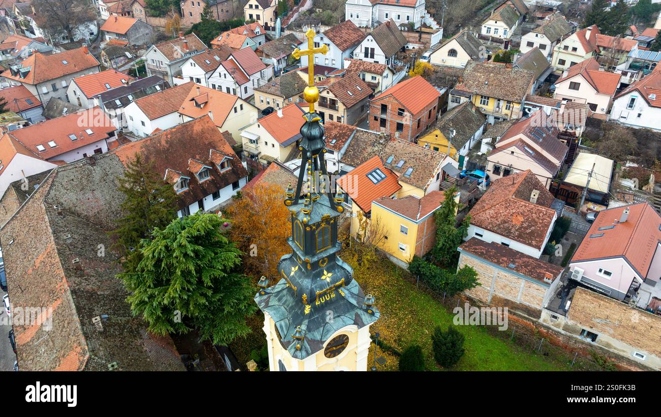 Explore Belgrade's skyline: A panoramic view of the cityscape along the ...