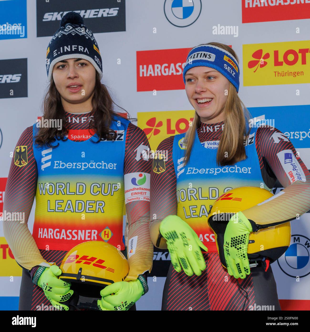 Oberhof, Deutschland. 14th Dec, 2024. von links: Jessica Degenhardt mit ...