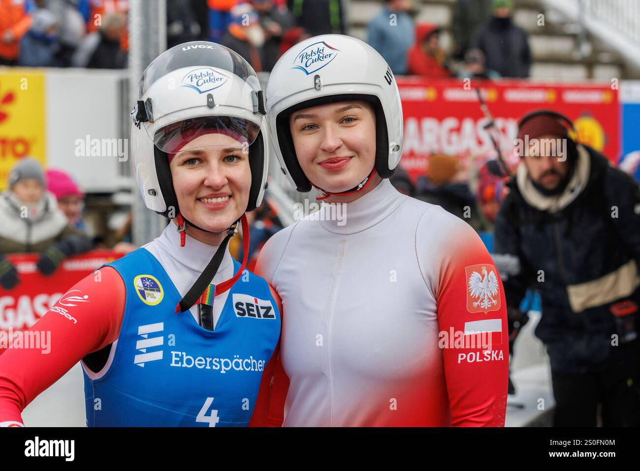 Oberhof, Deutschland. 14th Dec, 2024. von rechts: Nikola Domowicz mit ...