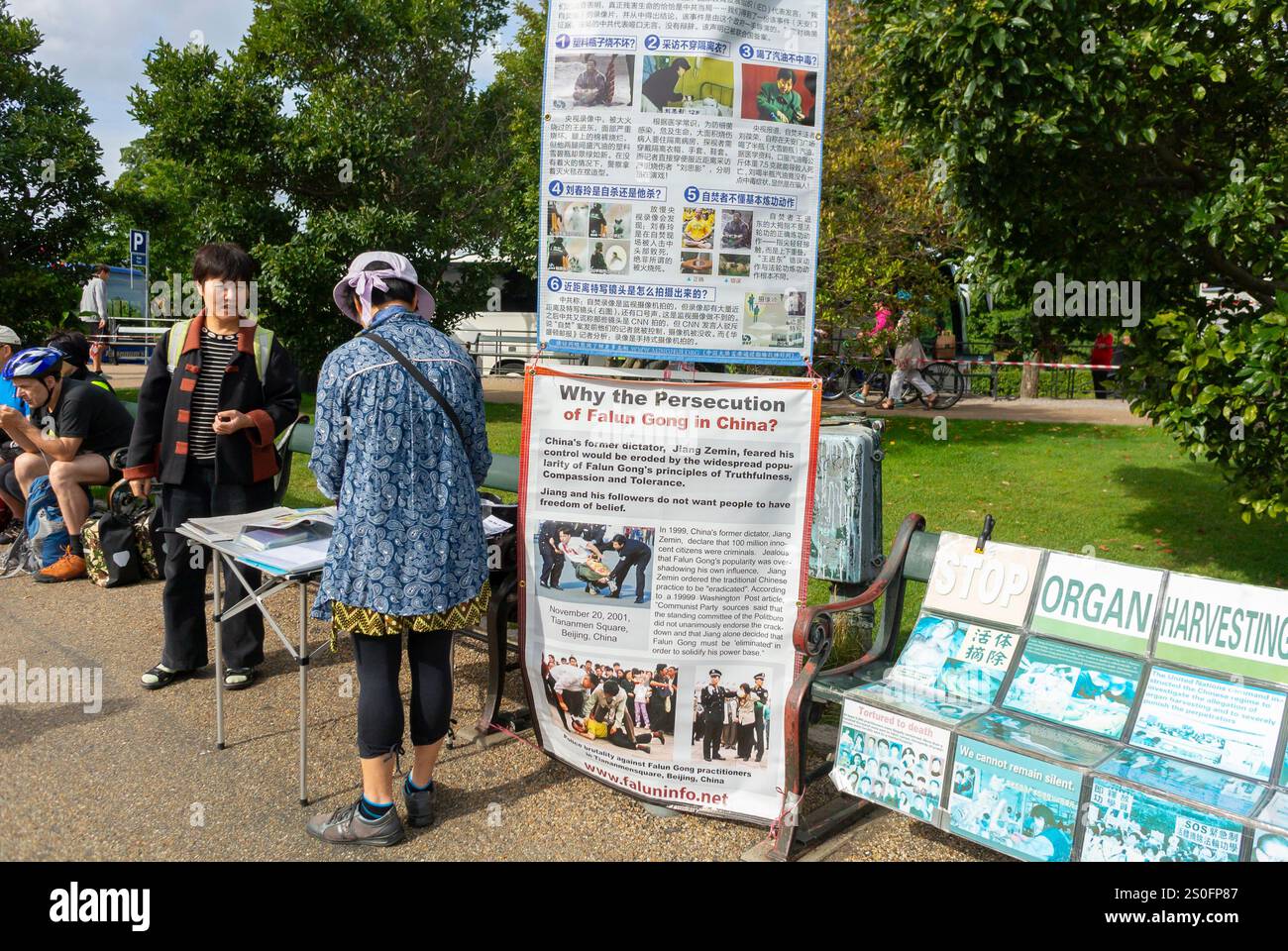 Copenhagen, Denmark, Tourists Visiting Public danish garden ...