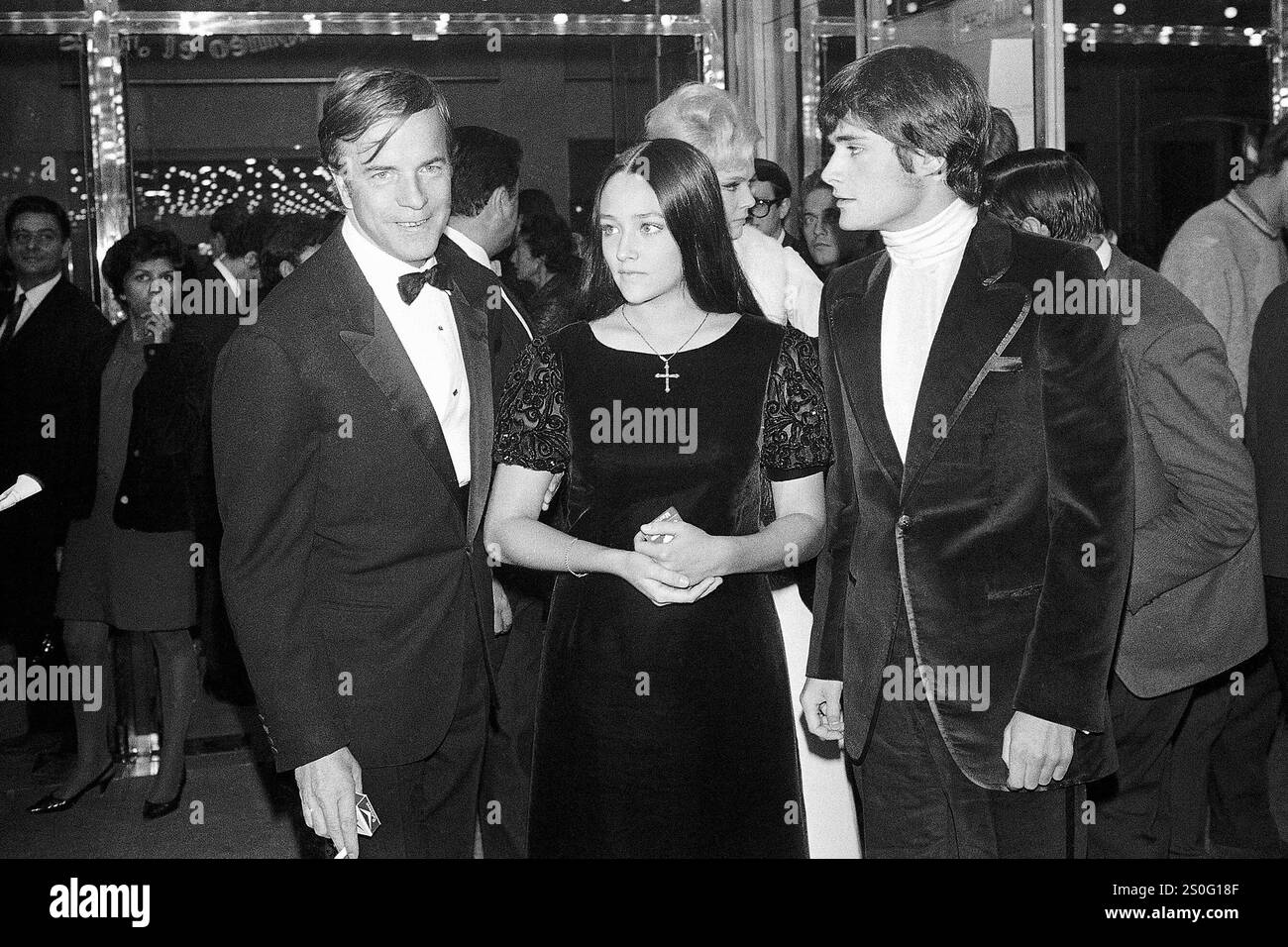 FILE - "Romeo and Juliette" movie director Franco Zeffirelli, left ...