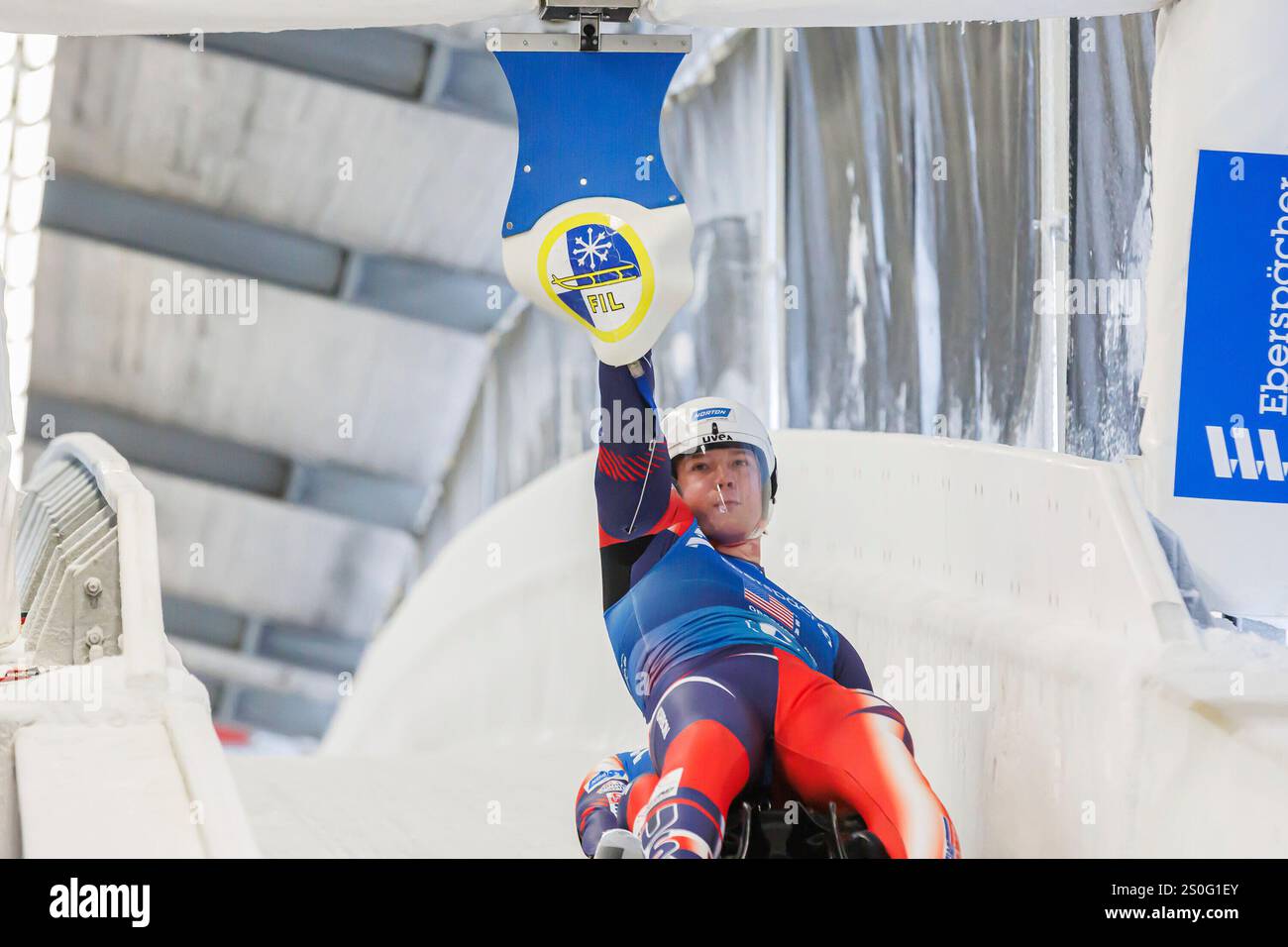 Marcus Mueller mit Ansel Haugsjaa (USA) bei der Teamstaffel beim ...