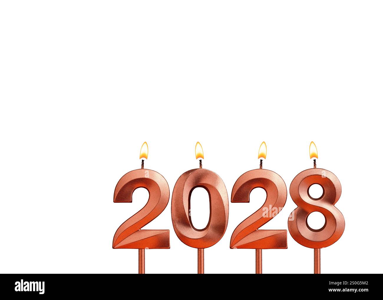 Candles number 2028 for happy new year - New years eve celebration on ...