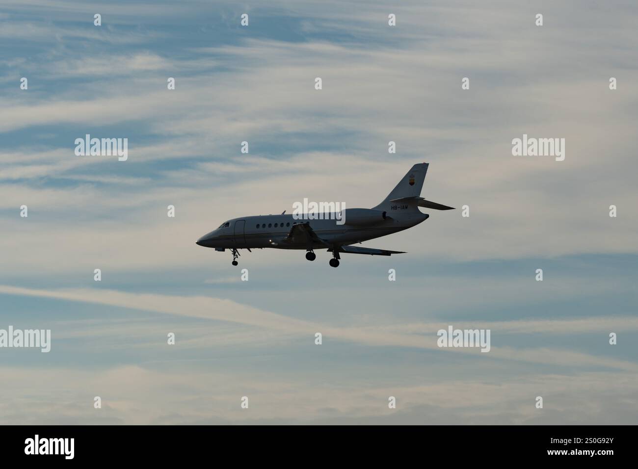 Zurich, Switzerland, January 16, 2024 HB-IAW Star Jet Aviation Dassault ...