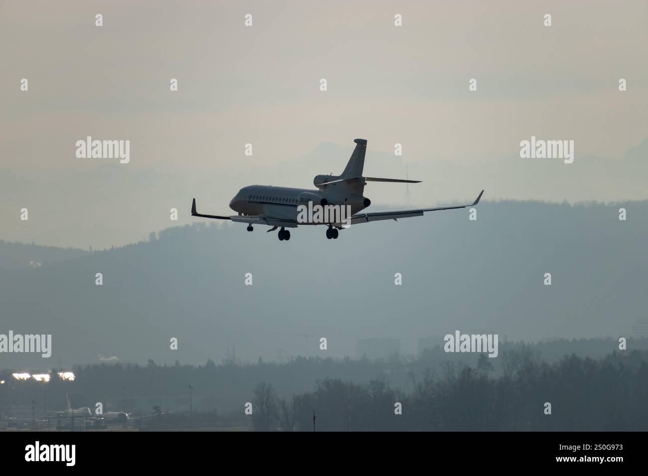 Zurich, Switzerland, January 16, 2024 OO-LUM Belgian Air Force Dassault ...