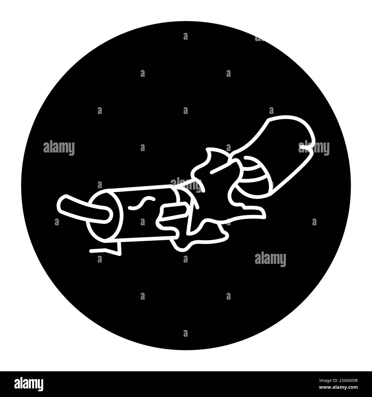 Guillain-Barre syndrome line black icon. Sign for web page, mobile app ...