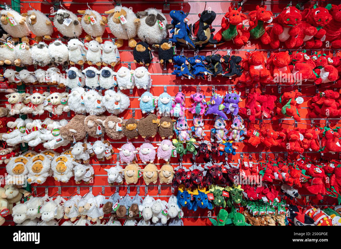 Welsh souvenirs in a gift store in Cardiff, Wales Stock Photo - Alamy