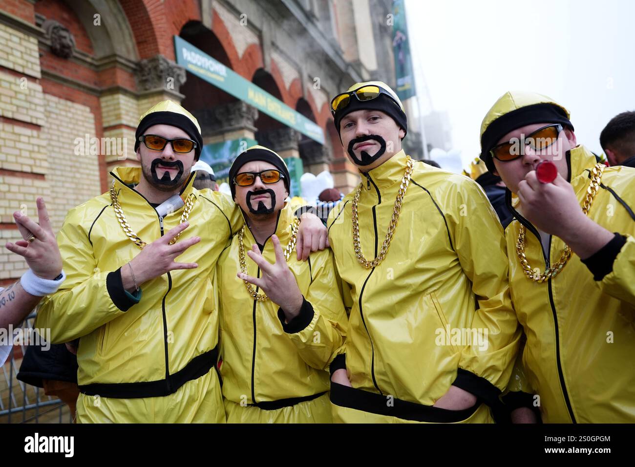 A general view of fans dressed as "Ali G" during day eleven of the ...