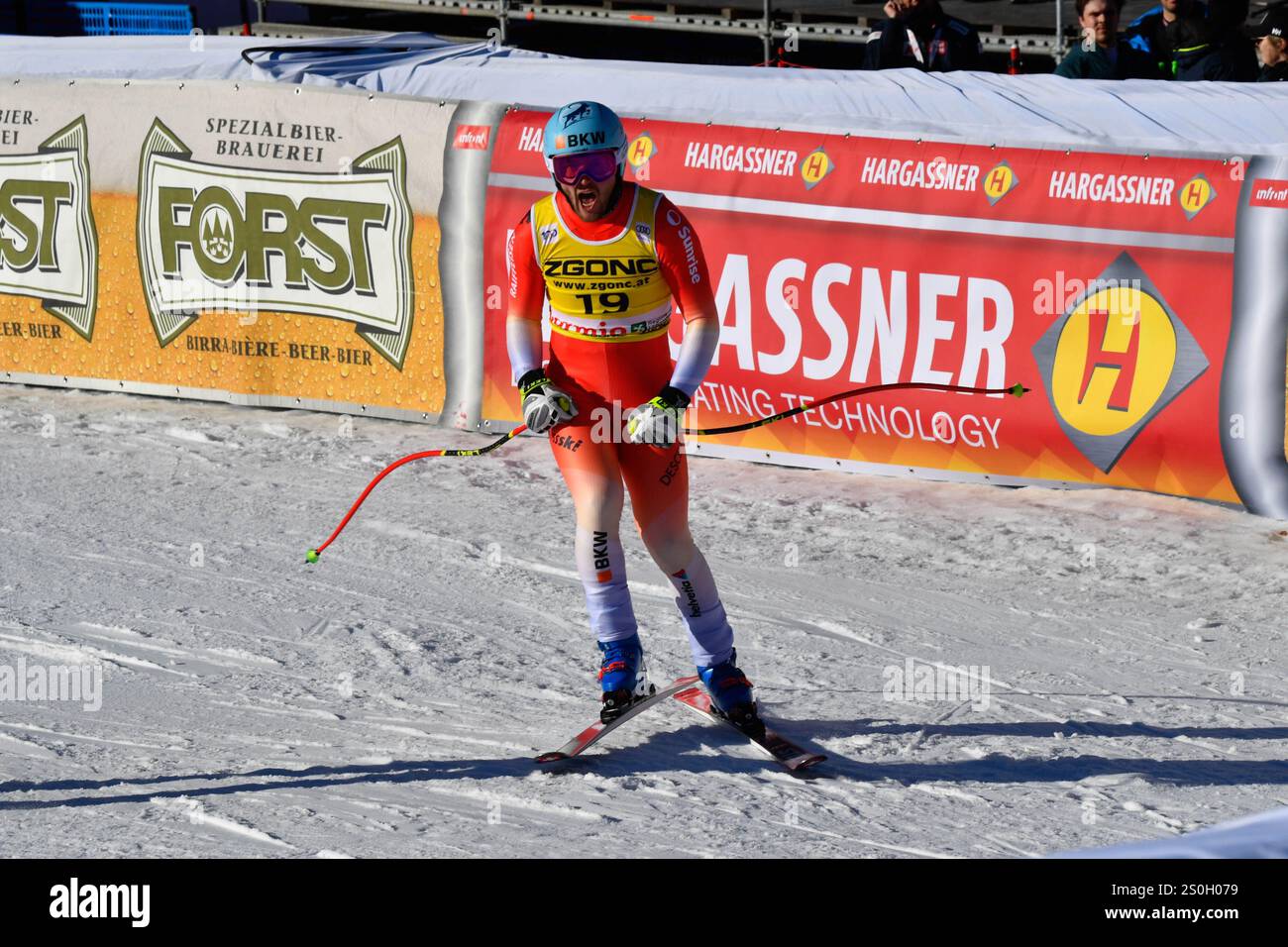 Bormio, Italy. 28th Dec, 2024. Alexis Monney SUI during AUDI FIS Ski ...