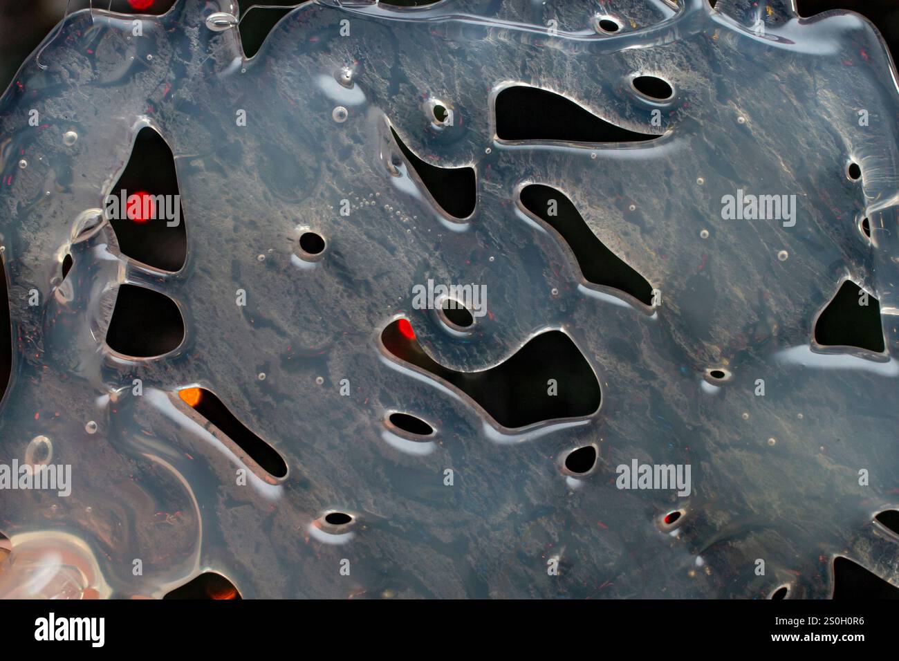 Silicone dried with holes, abstract backdrop, close up Stock Photo - Alamy