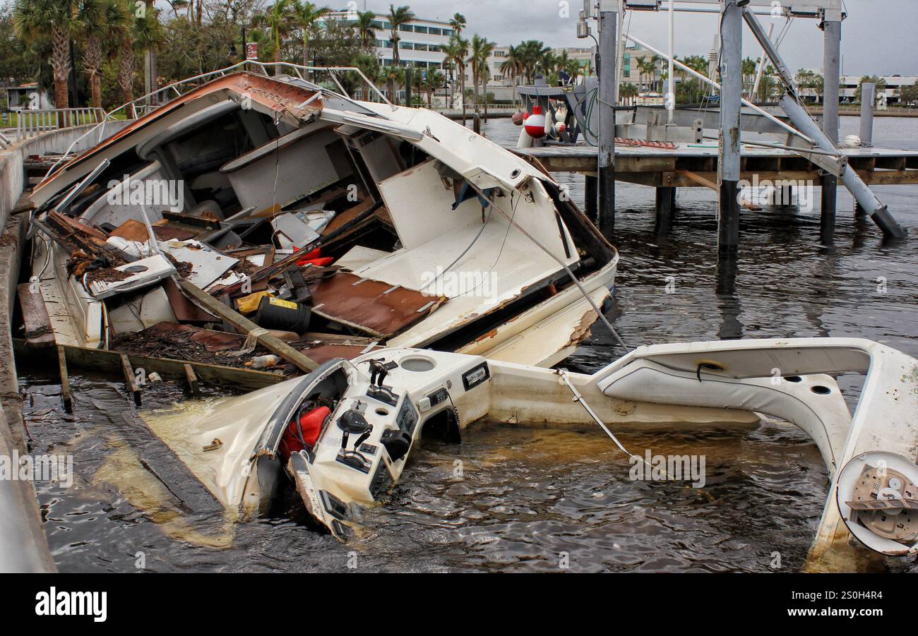 Damage From Hurricane Milton in Bradenton FL Stock Photo - Alamy