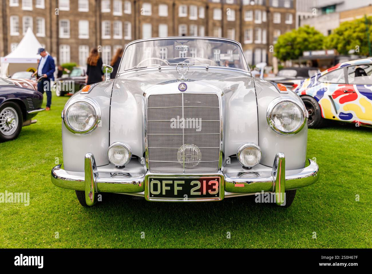A classic Mercedes Benz at the London Concours 2024 Stock Photo - Alamy