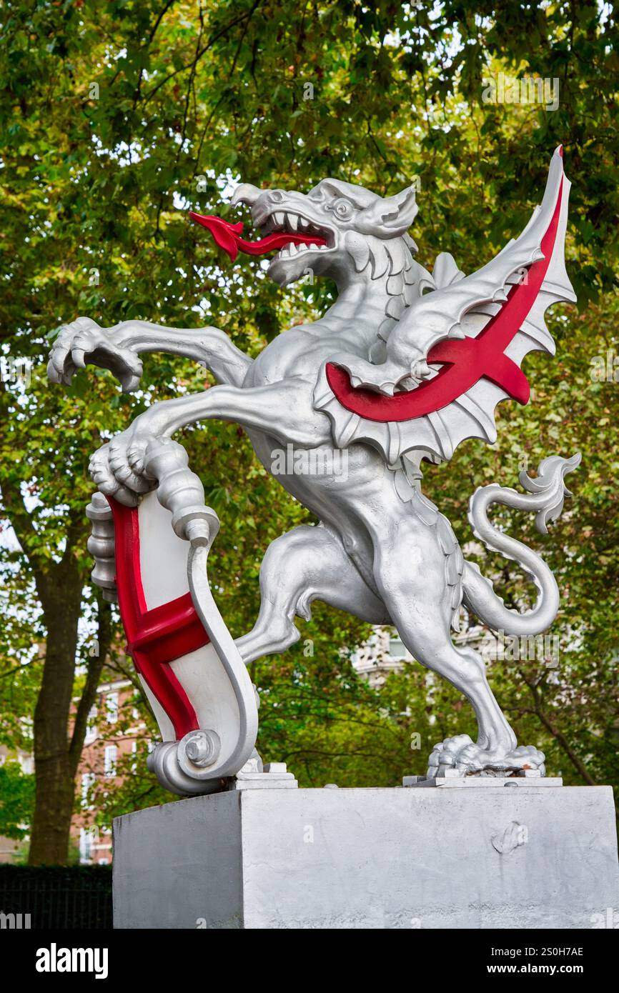 Dragon representing part of the armorial bearings of the Corporation of ...