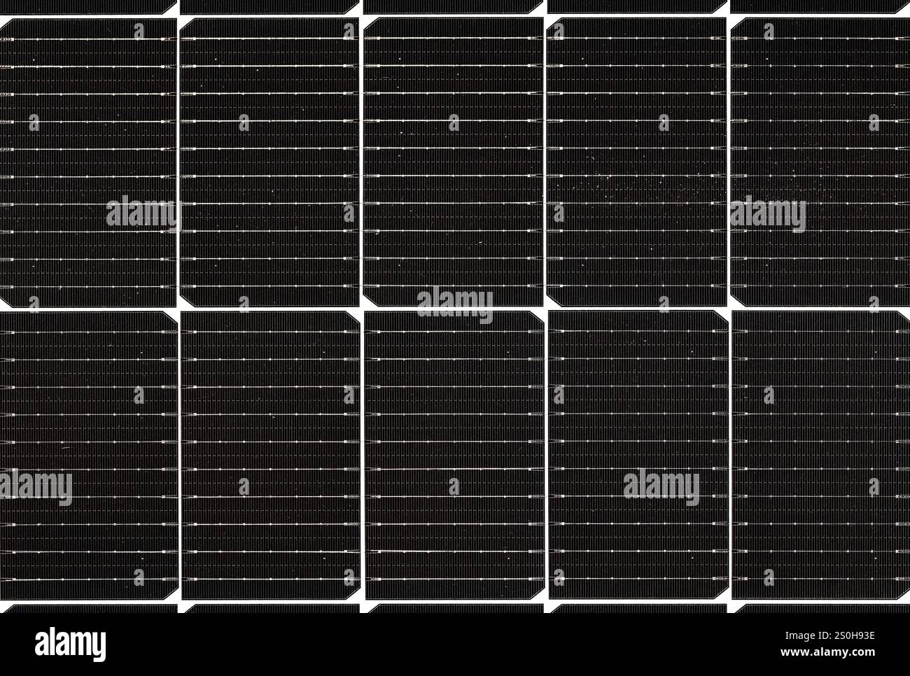 Innovative solar panels lined up for renewable energy generation at a ...