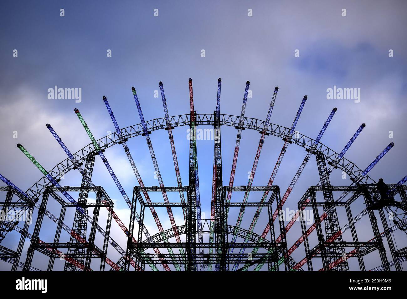 AMSTERDAM - The installation for New Year's show Electric Fireworks is ...