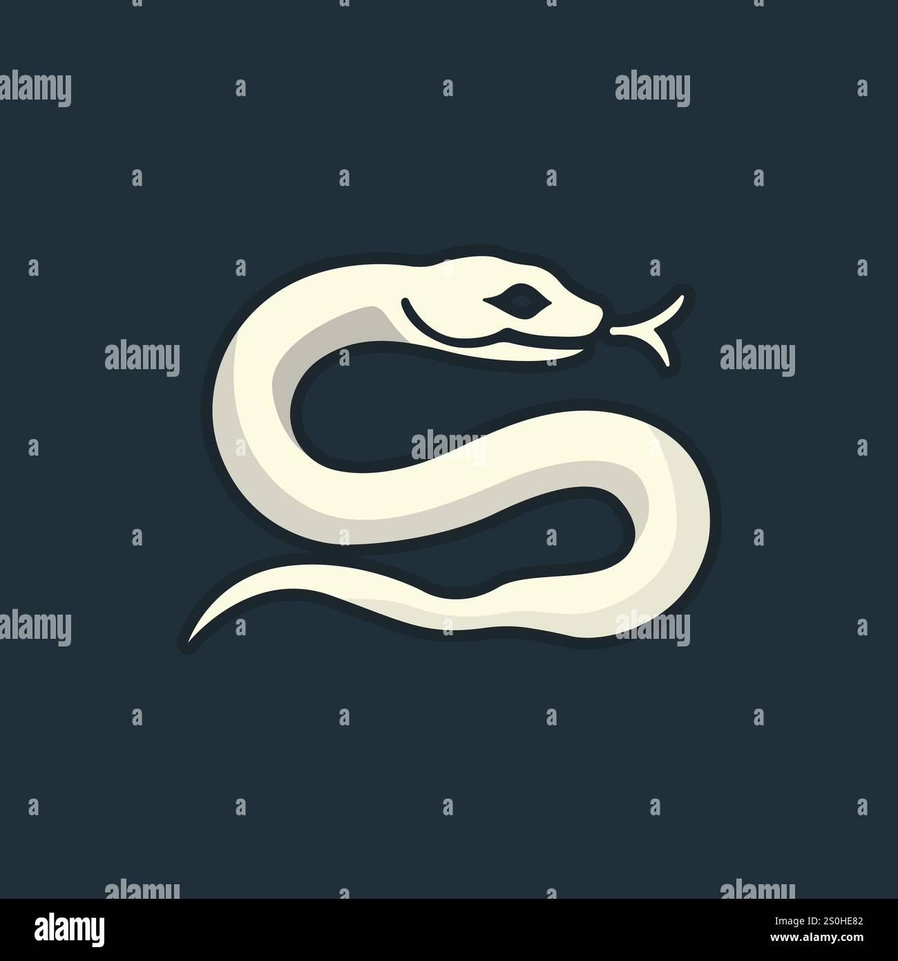 Symbol of 2025 year snake. Snake logo. Stylish snake icon. Vector ...