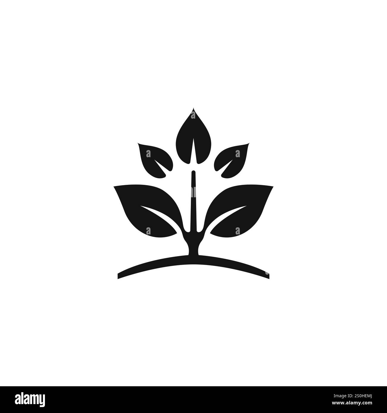 Tree with leaves logo. Ecology symbol. Nature and environmental ...