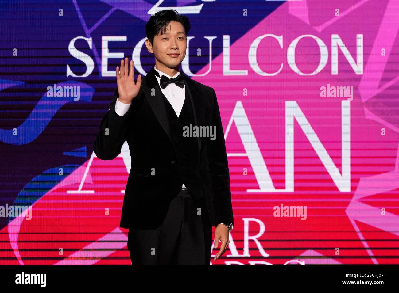 South Korean actor Ji Hyun-woo poses for a photo call during 2024 ...