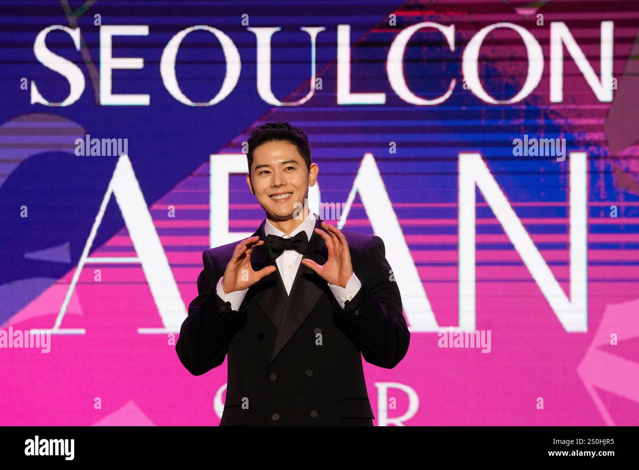 South Korean actor Kim Dong-jun poses for a photo call during 2024 ...