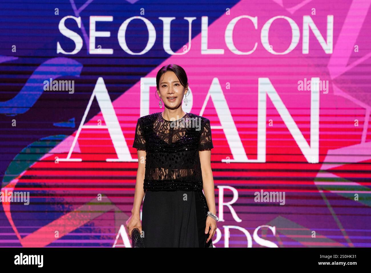 South Korean actress Oh Hyun-kyung poses for a photo call during 2024 ...