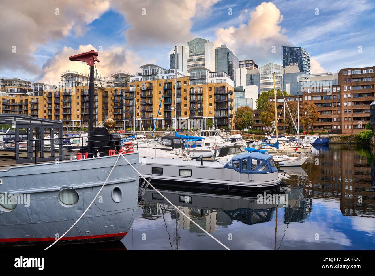 St Katharine Docks Marina, London, England, UK Stock Photo - Alamy