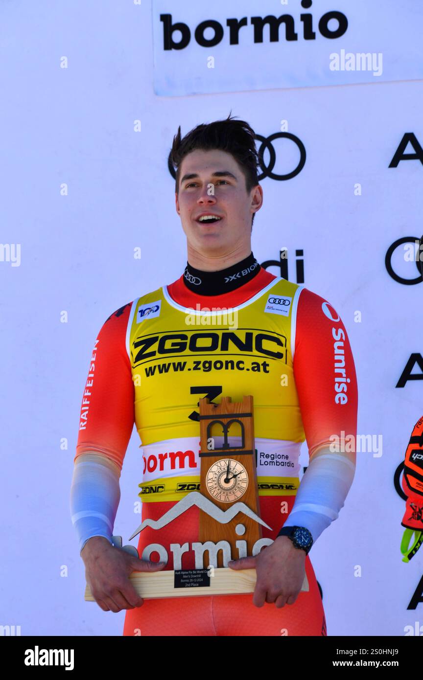 Bormio, Italy. 28th Dec, 2024. Podium Men's Downhill Bormio Audi Fis ...