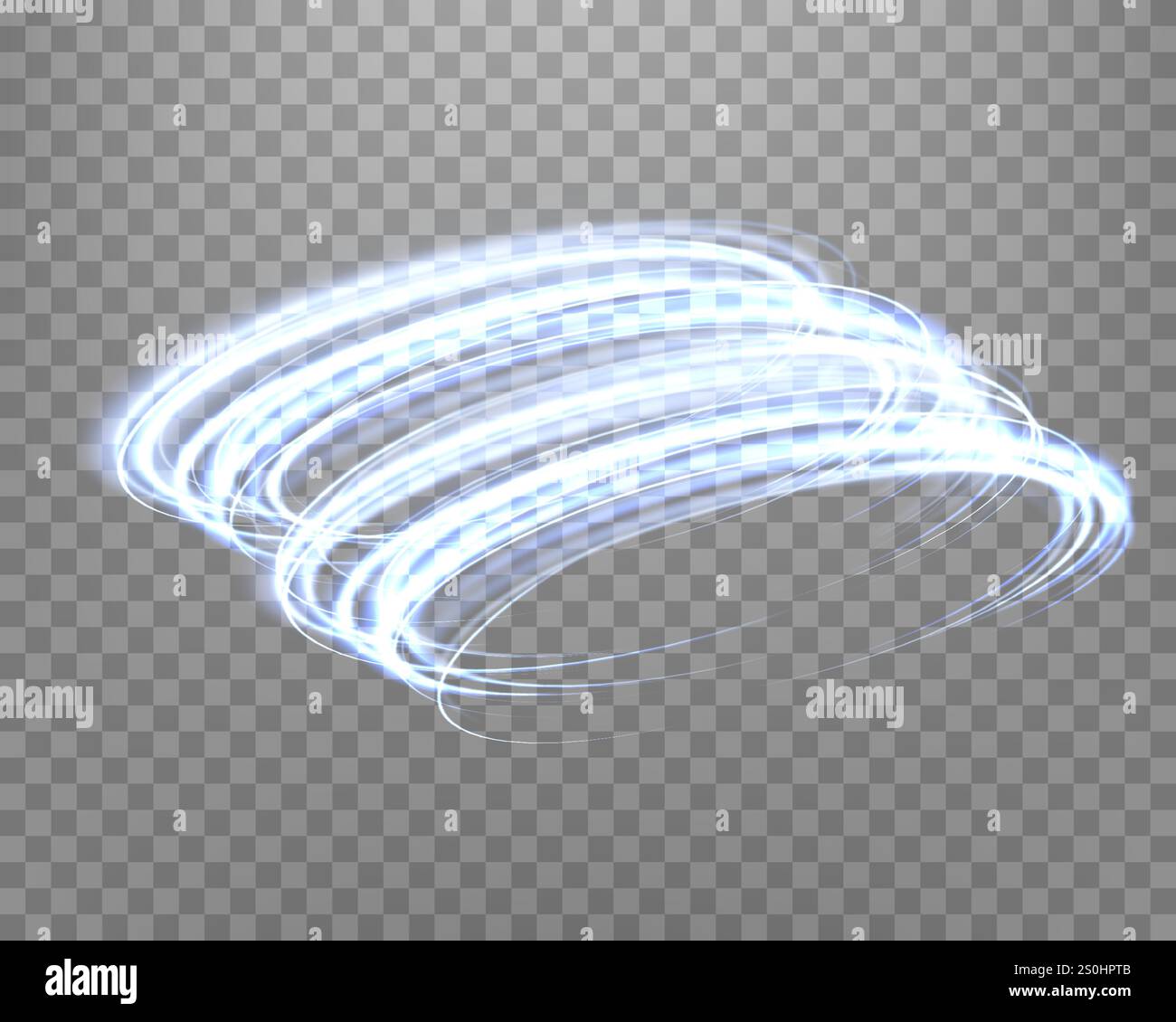 Glowing blue magic rings. Dynamic orbital flare halo ring. Neon ...