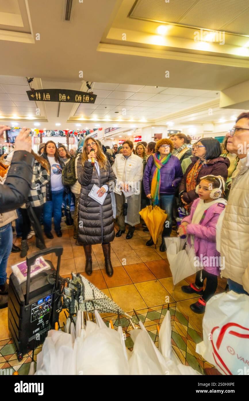 Haifa, Israel - December 27, 2024: Idit Ohel, mother of Alon Ohel who ...