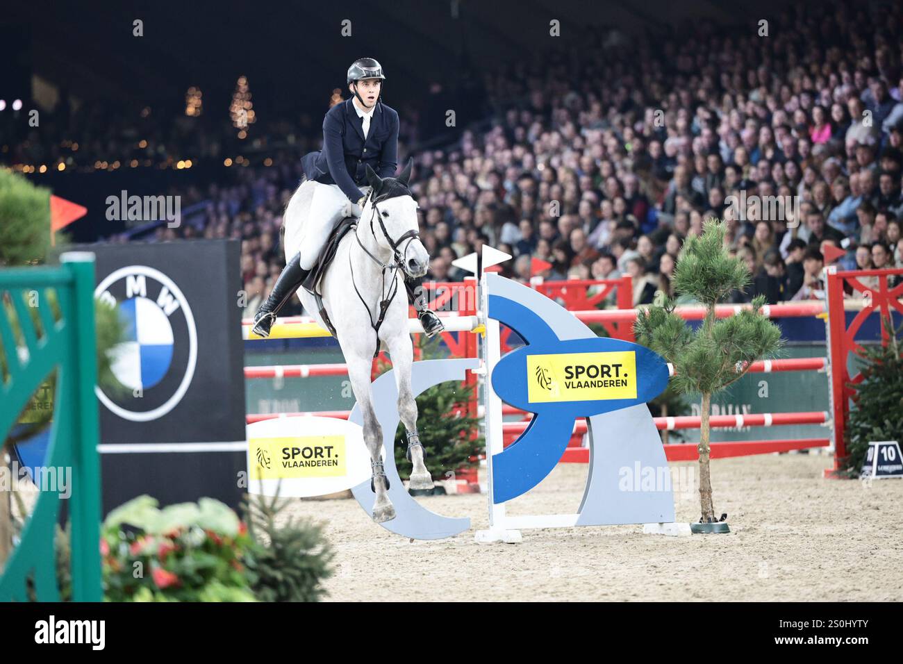 Andres Vereecke of Belgium with Cuba Libre van Paemel Z during the Leon ...
