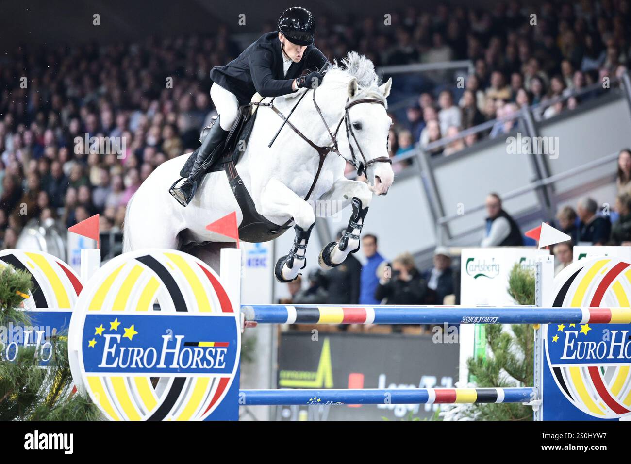 Kevin Jochems of Netherlands with Casillas van de Helle during the Leon ...