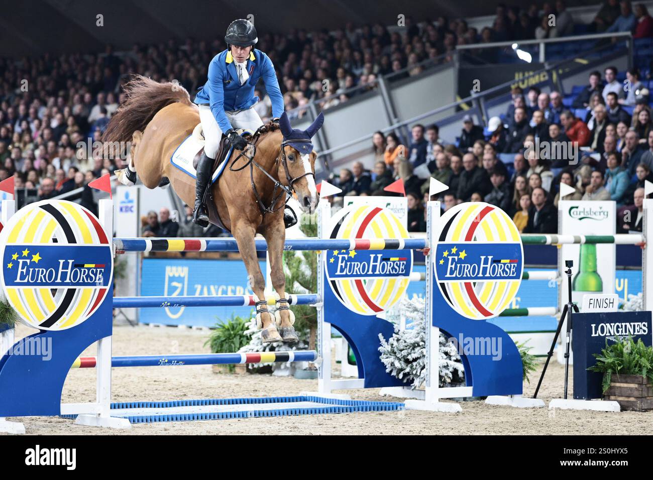 Christian Ahlmann of Germany with Otterongo Alpha Z during the Leon ...