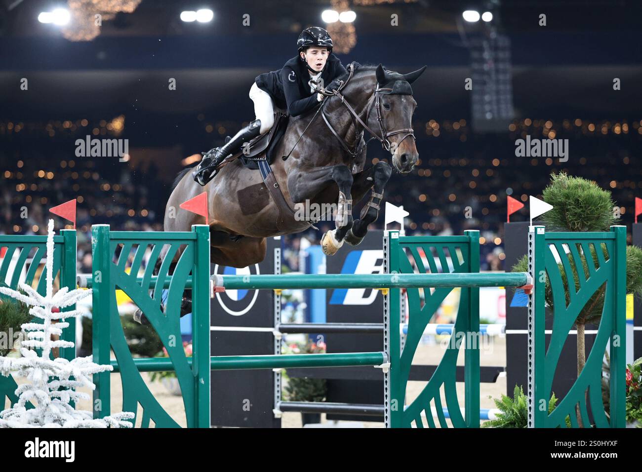 Thibeau Spits of Belgium with Conrad Quality Z during the Leon Melchior ...