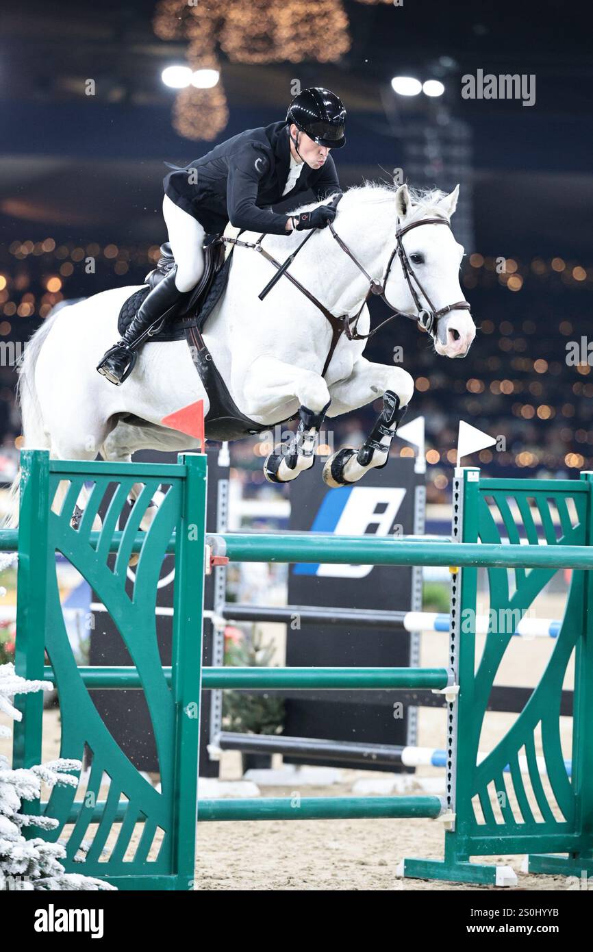 Kevin Jochems of Netherlands with Casillas van de Helle during the Leon ...