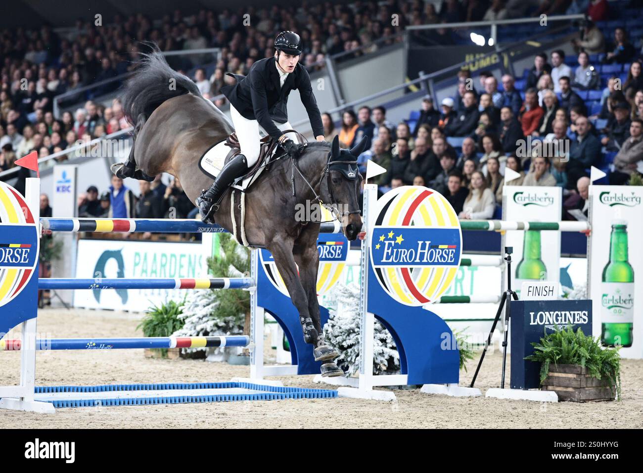 Thibault Philippaerts of Belgium with Obama de la Liniere during the ...
