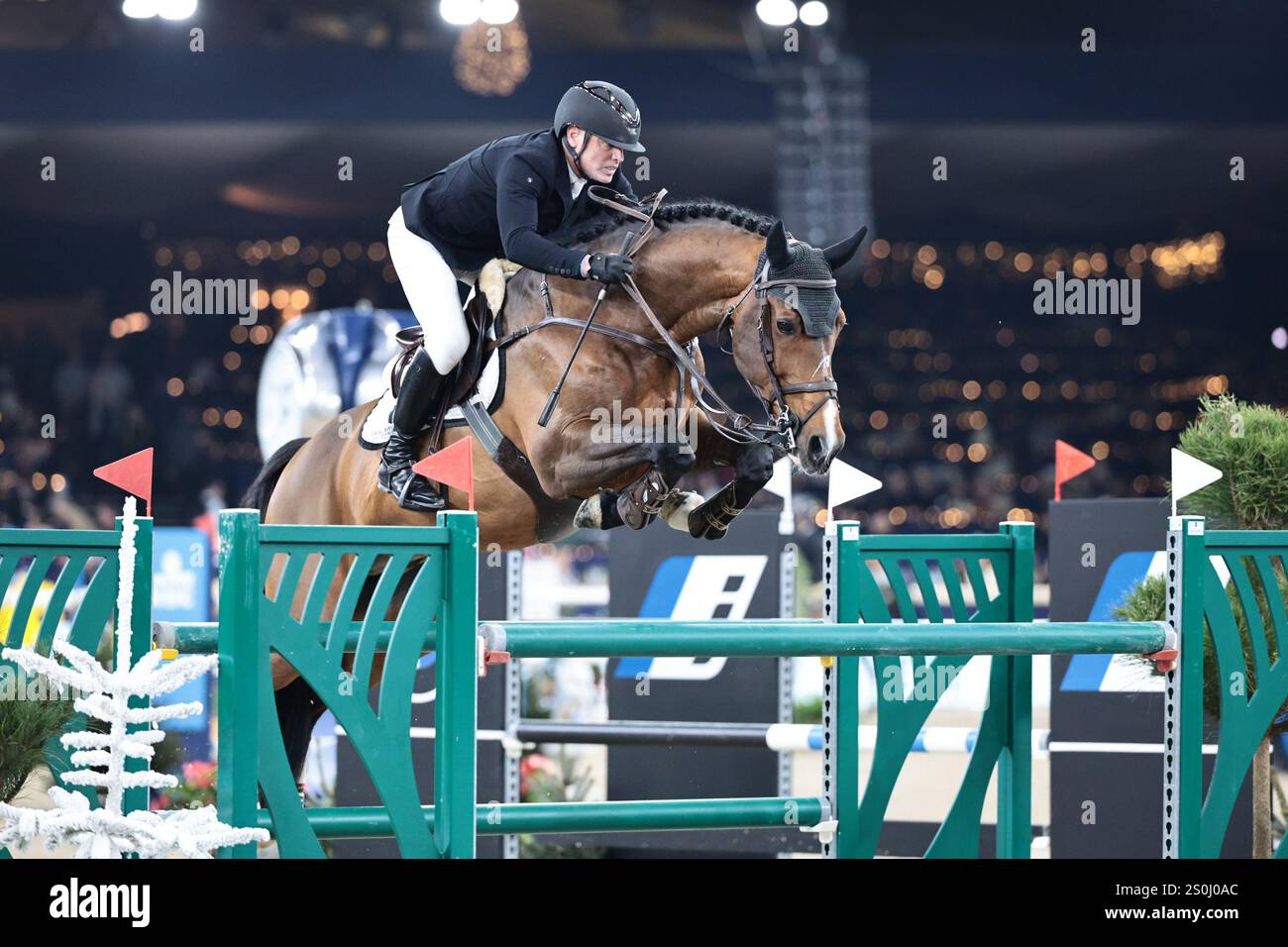 Tal Milstein of Israel with Conte du Rouet 3 during the Leon Melchior ...