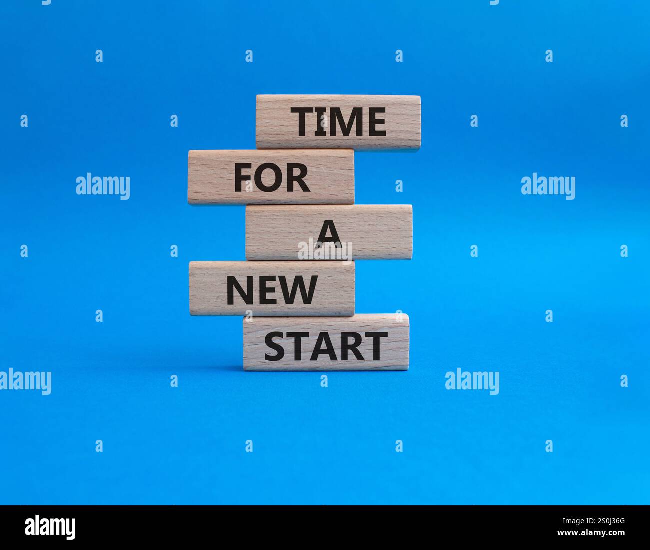 Time for a new start symbol. Wooden blocks with words Time for a new ...