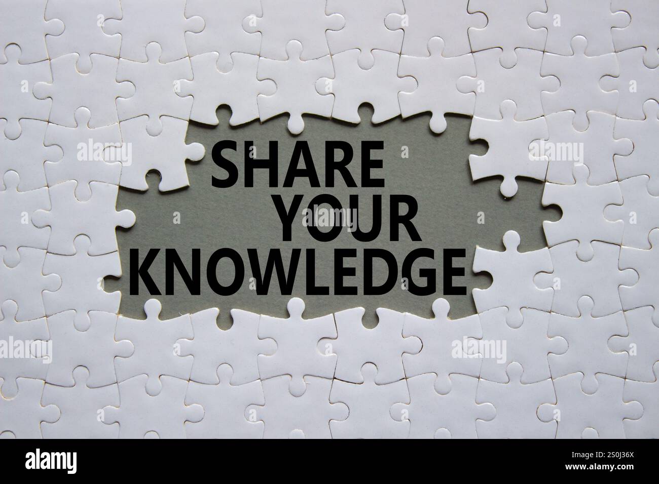Share your knowledge symbol. Concept word Share your knowledge on white ...