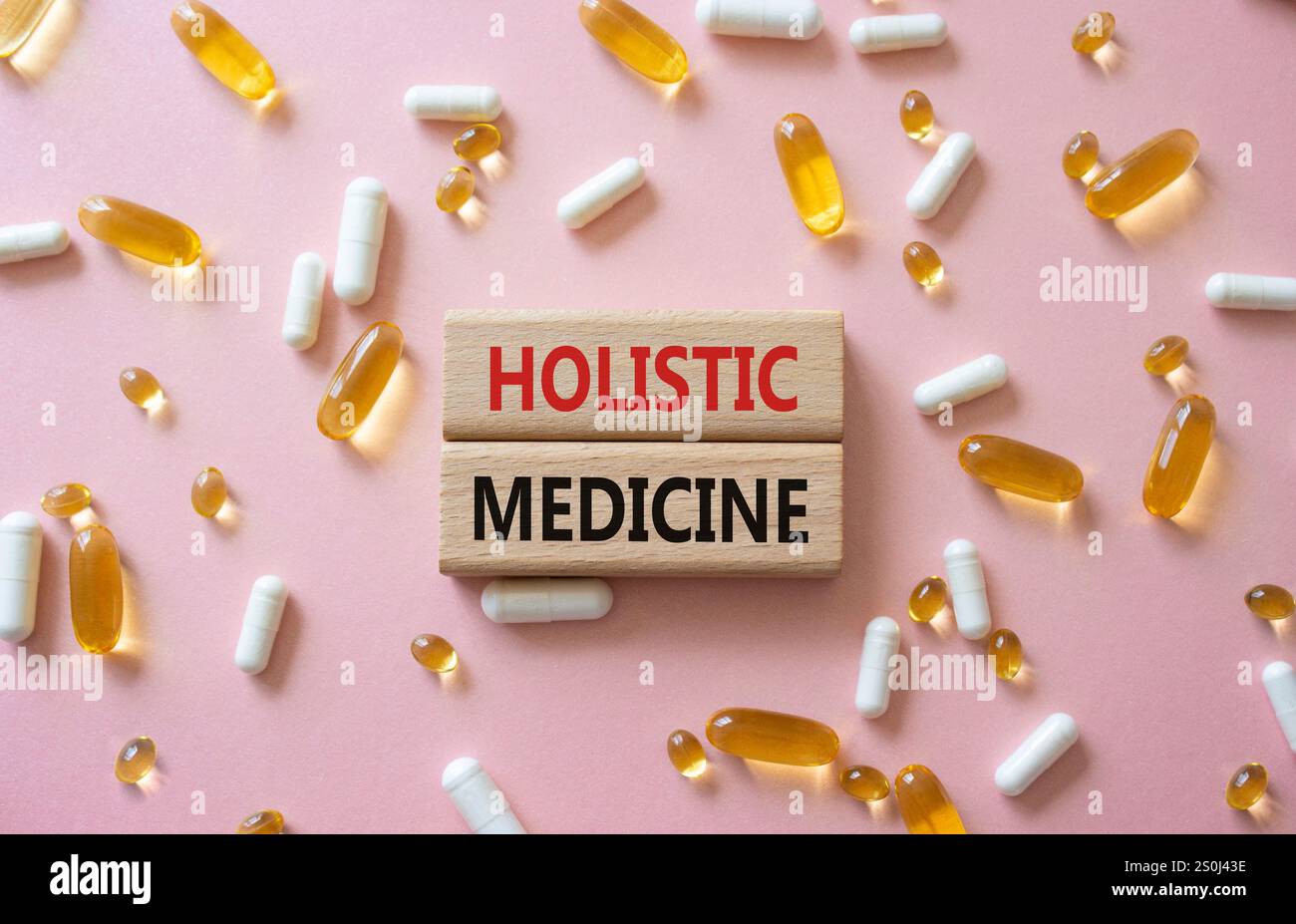Holistic Medicine symbol. Concept word. Holistic Medicine on wooden ...