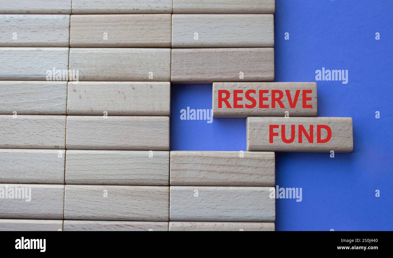 Reserve Fund symbol. Concept word Reserve Fund on wooden blocks ...